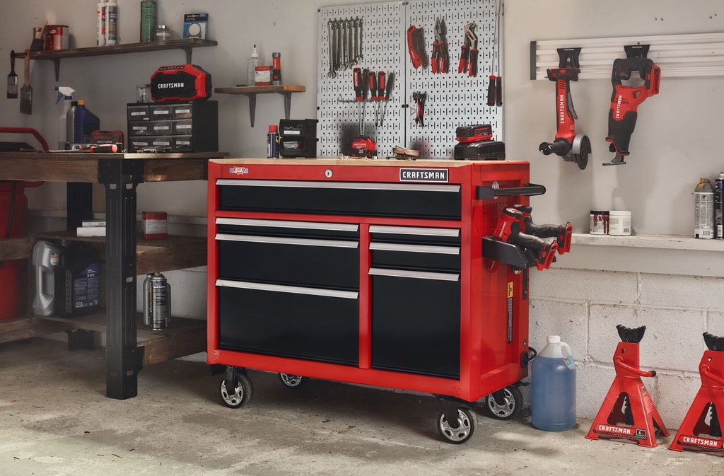 CRAFTSMAN® S2000 Series 41-Inch 6-Drawer Mobile Workstation (Red)