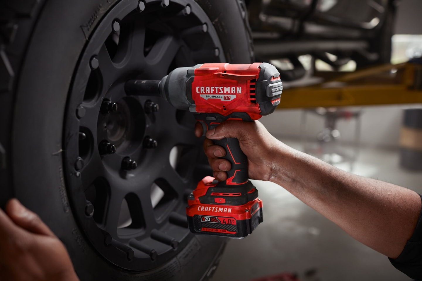 CRAFTSMAN V20* BRUSHLESS RP™ Cordless 1/2-Inch Impact Wrench with Hog ...