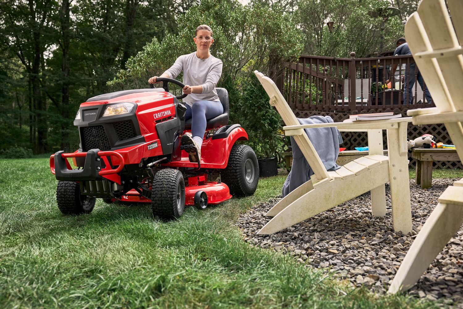 CRAFTSMAN 42-inch 20 Hp* V-twin Hydrostatic TURN TIGHT™ Gas Riding Lawn ...