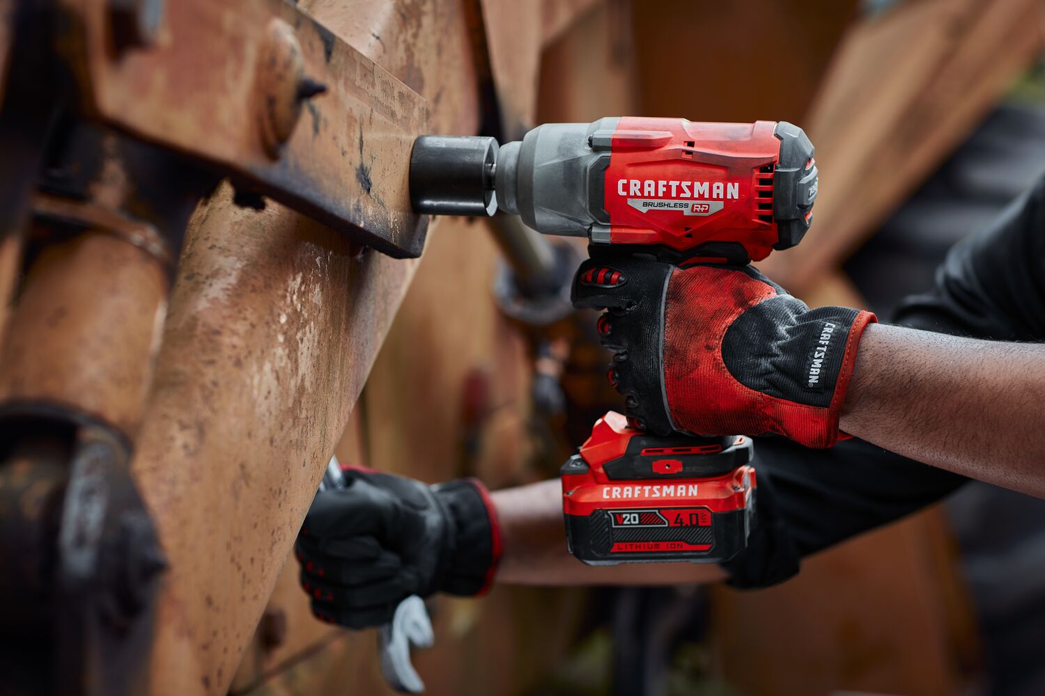 CRAFTSMAN® V20* BRUSHLESS RP™ Cordless 1/2-Inch Impact Wrench with Hog ...