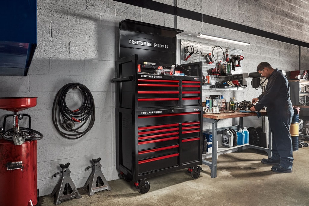 CRAFTSMAN V-SERIES™ 41-Inch 11-Drawer Steel Rolling Tool Cabinet (Black)